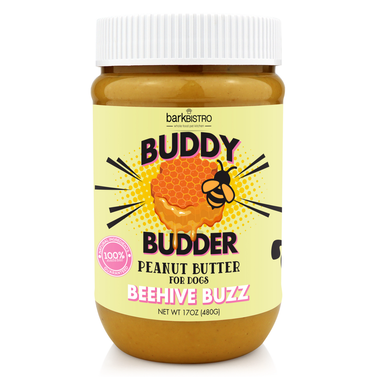BEEHIVE BUZZ BUDDY BUDDER - 100% natural Dog Peanut Butter, Made in US ...