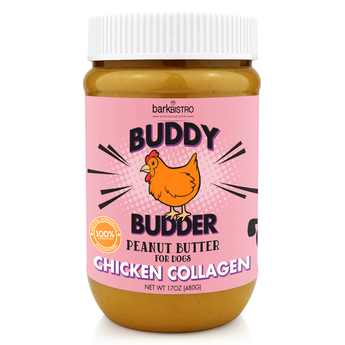CHICKEN COLLAGEN BUDDY BUDDER- 100% natural Dog Peanut Butter, Made in ...