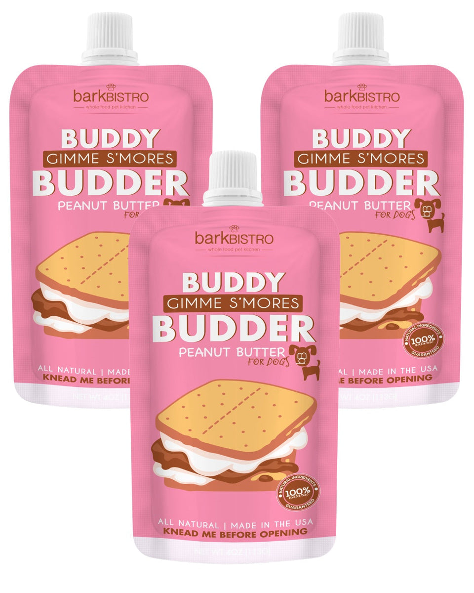 Gimme S'mores Buddy Budder Bundle (Trio 4oz Squeeze Packs) - 100% all ...