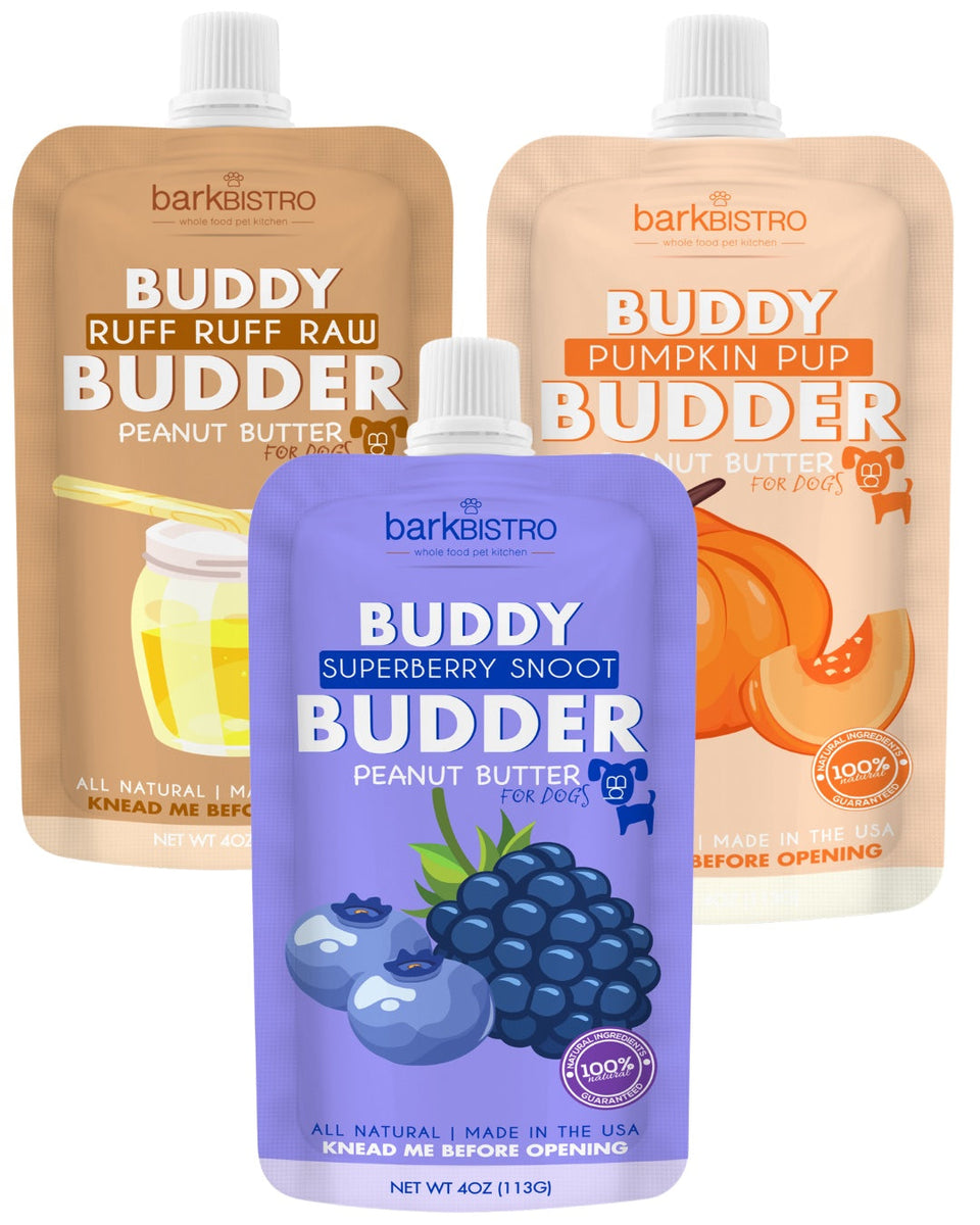 3 Pack OG flavors BUDDY BUDDER (4oz Squeeze Packs) - 100% all natural ...